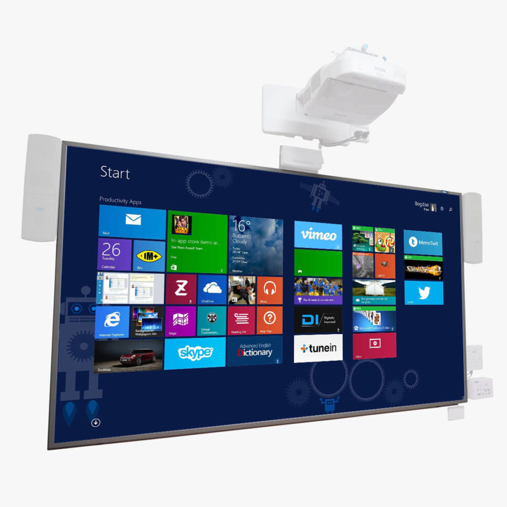 Electronic Whiteboard 16:9 with Multi-Touch - Technology Core