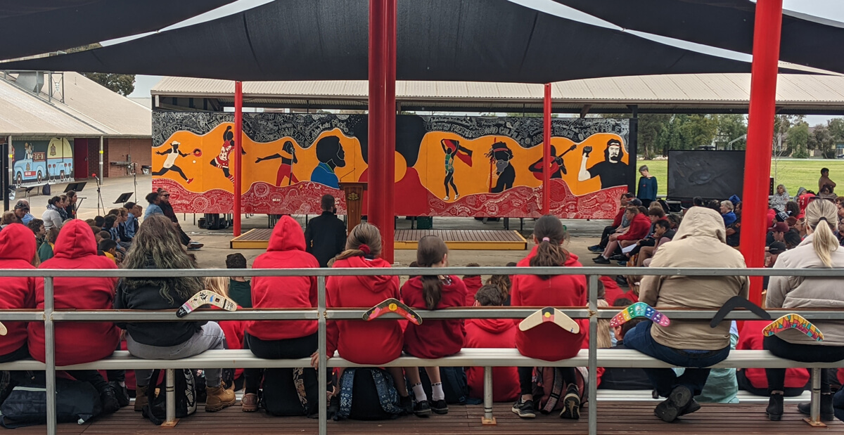 Adam Goodes helps Deniliquin High shape future culture - Technology ...